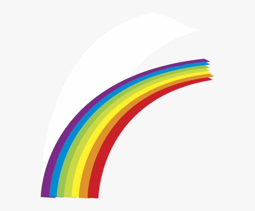 Rainbow Clip Art - Half A Rainbow - 558x598 PNG Download - PNGkit