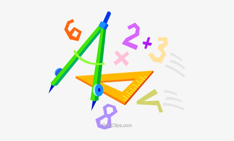 School Math Supplies Royalty Free Vector Clip Art Illustration - Maths ...
