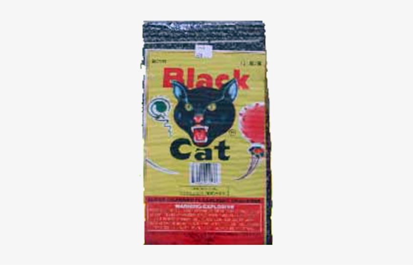Forty - Black Cat Firecracker Label - 500x445 PNG Download - PNGkit