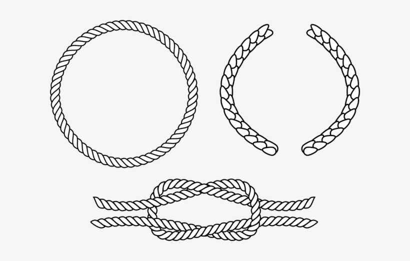Banner Library Net Vector Rope - Black And White Rope Vector Png ...