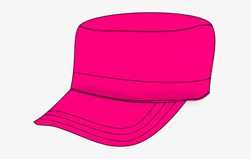 Pink Army Hat Clip Art At Clker - Army - 600x439 PNG Download - PNGkit