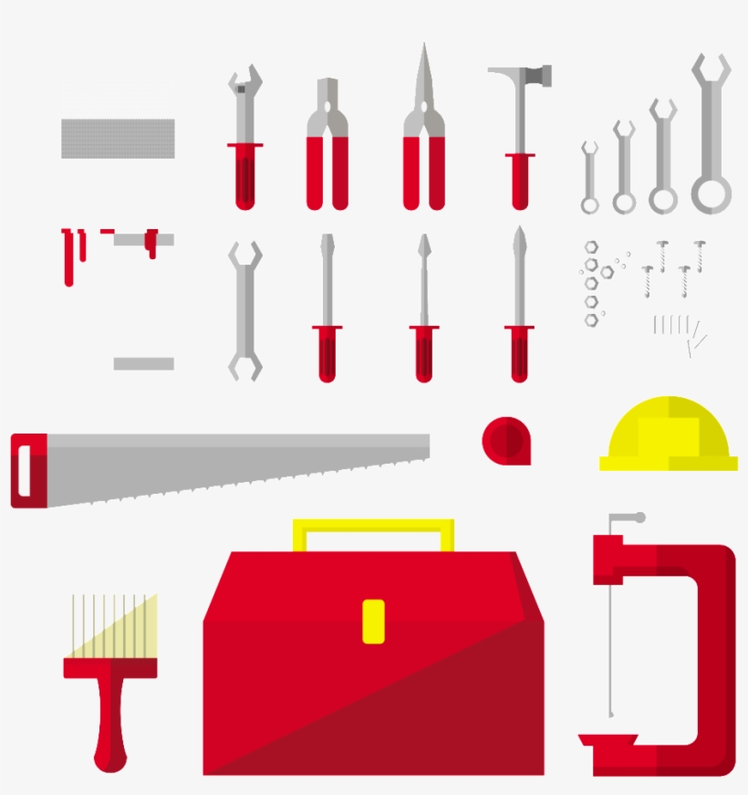 Cartoon Wrench Hardware Tools Daquan Png - Hand Tools Infographic ...