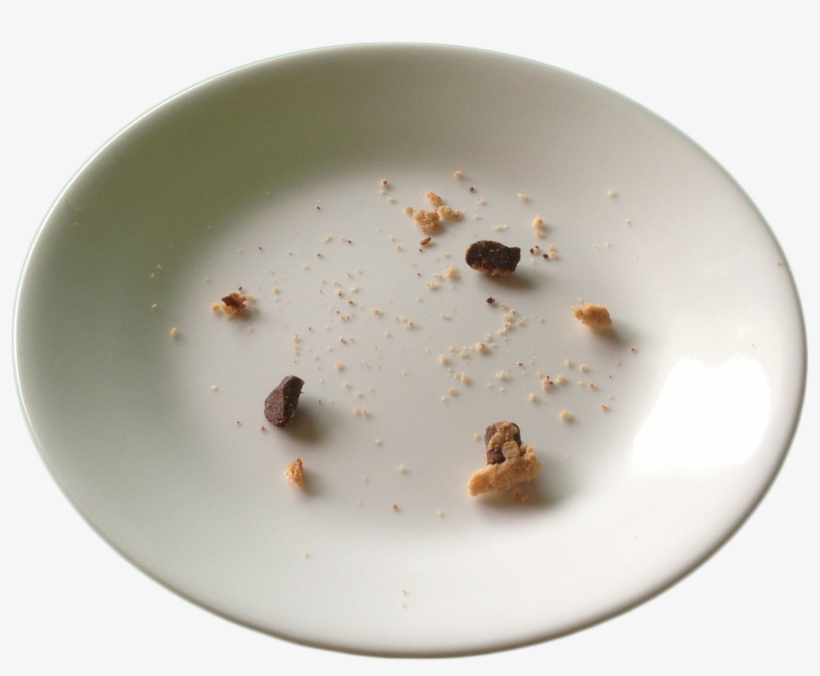 Chocolate Chip Cookie Crumbs On Plate - Cake Crumbs On Plate - 1165x905 ...