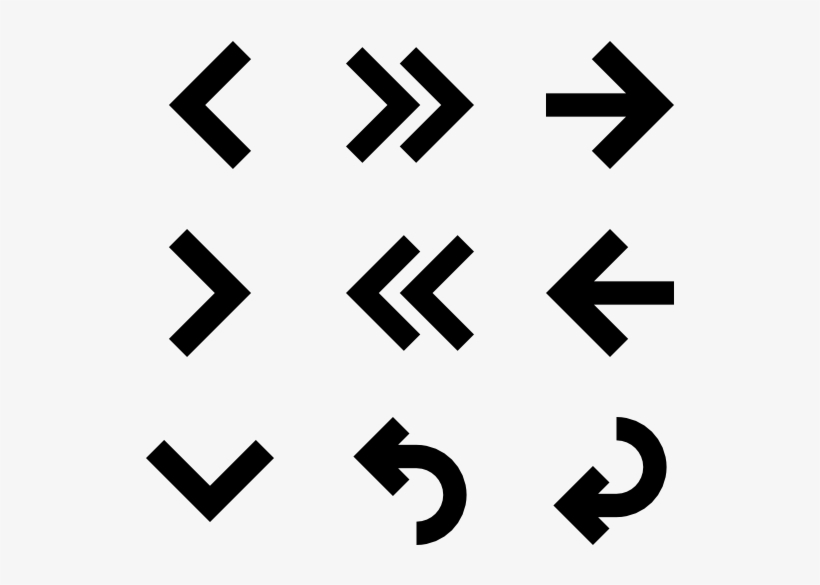Arrows Set - Arrows Icons - 600x564 PNG Download - PNGkit