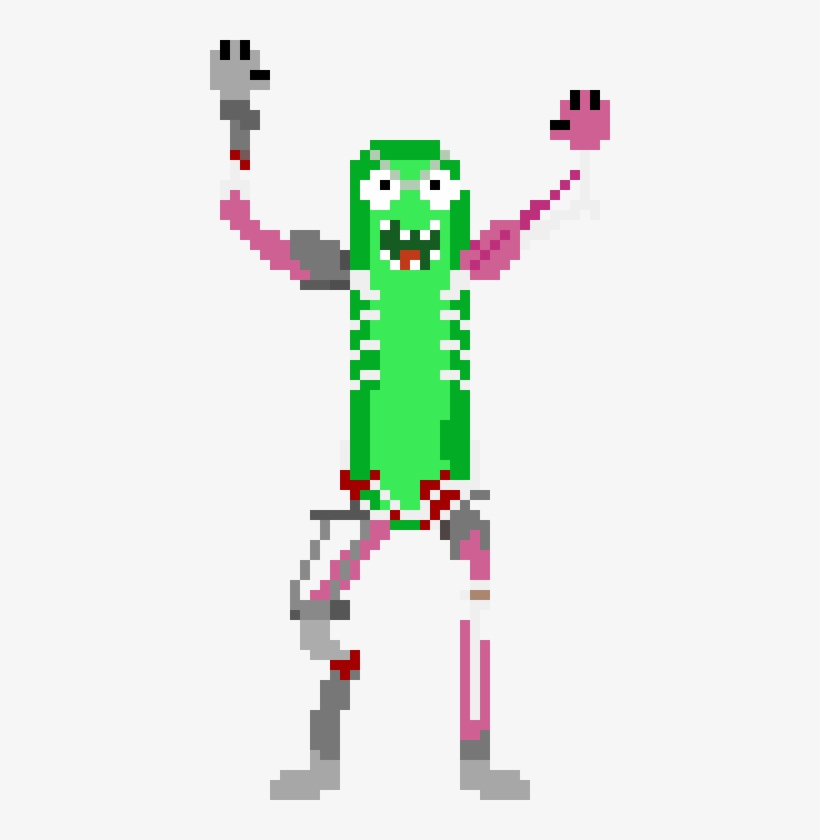 Pickle Rick - Pickle Rick Pixel Art Png - 400x760 PNG Download - PNGkit