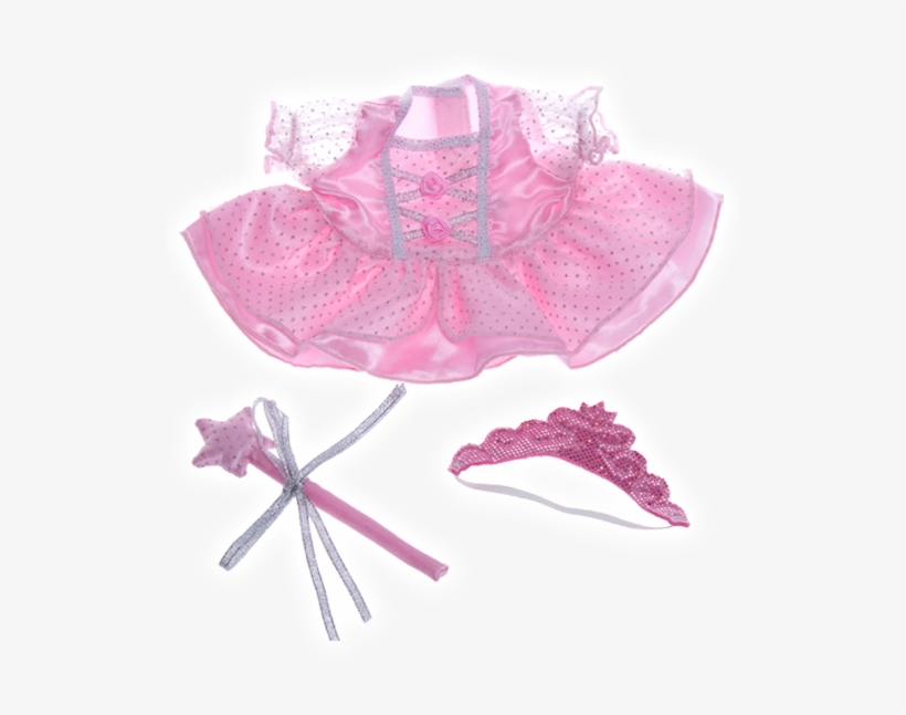 Pink Cinderella Dress With Wand And Tiara - Teddy Mountain Pink Fairy ...