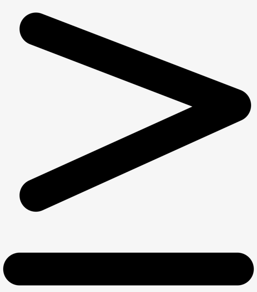 Is Equal To Or Greater Than Symbol Comments Greater Than Symbol Png