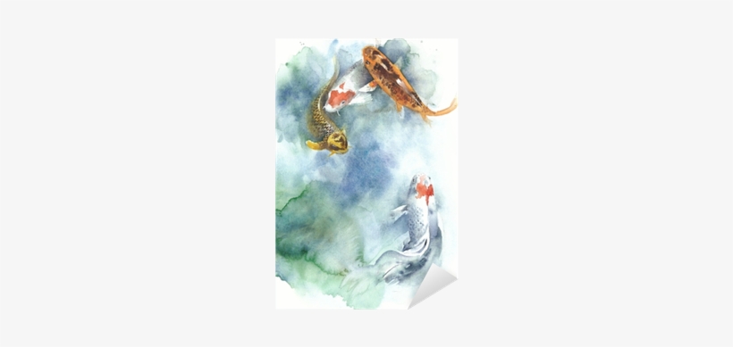 Oi Fish Watercolor Painting Isolated Greeting Card - Watercolor ...