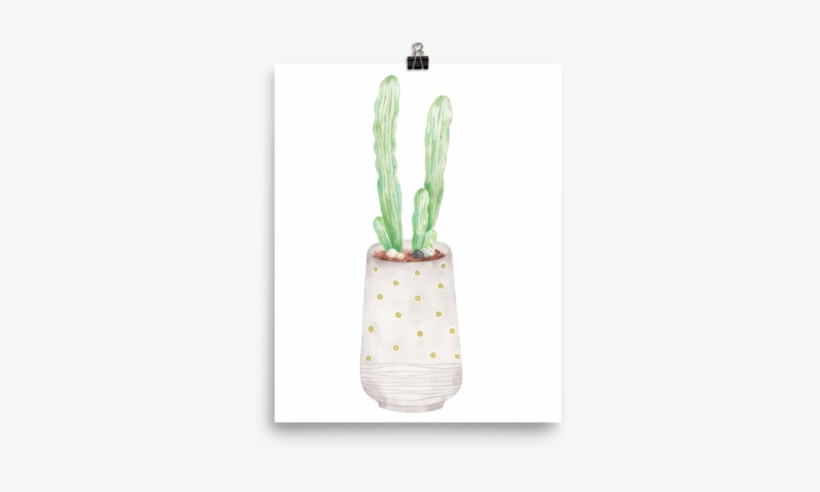 Cute 'lil Cactus Poster - Cactus - 600x600 PNG Download - PNGkit