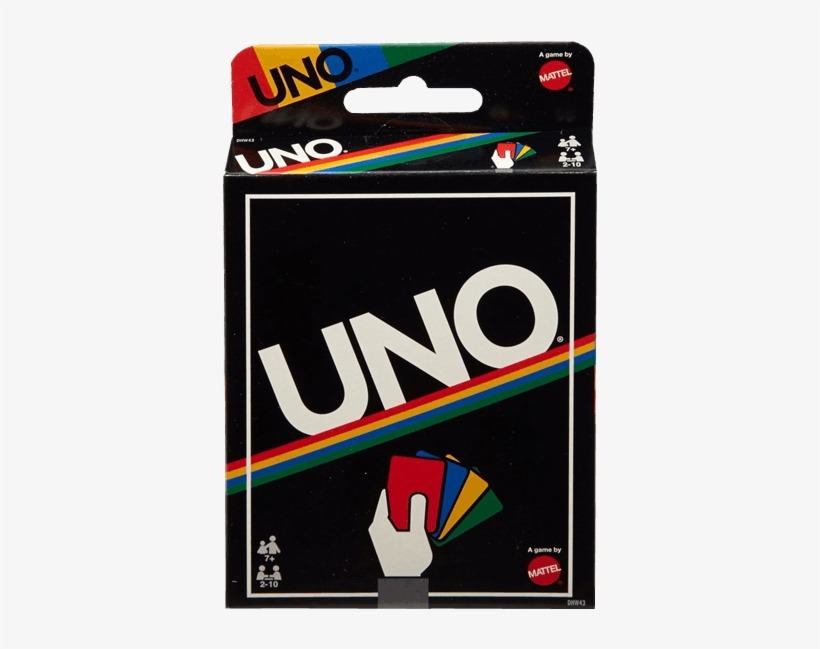 Uno Card Game - Mattel Uno Card Game - Retro Edition - 600x600 PNG ...