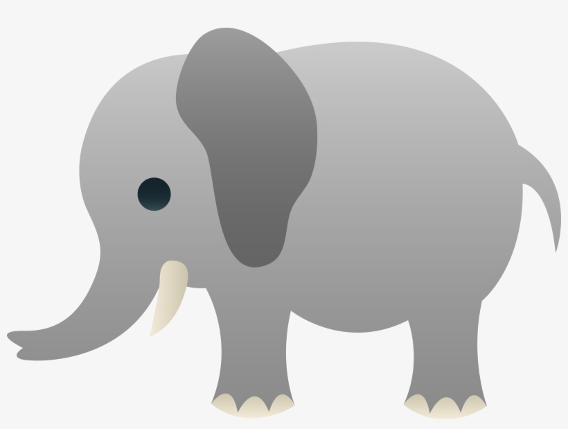 Little Gray Elephant Clip Art - Grey Elephant Clipart - 6093x4307 PNG ...