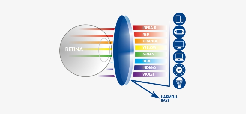 Of Blue Light On Your Eyes - Anti Blue Light Lenses - 429x300 PNG ...
