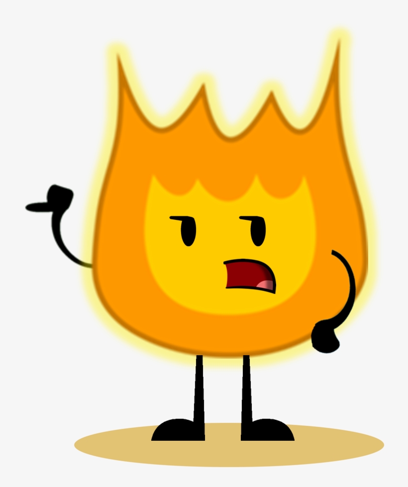 Firey With Glow - Bfdi Dibujos - 734x956 PNG Download - PNGkit