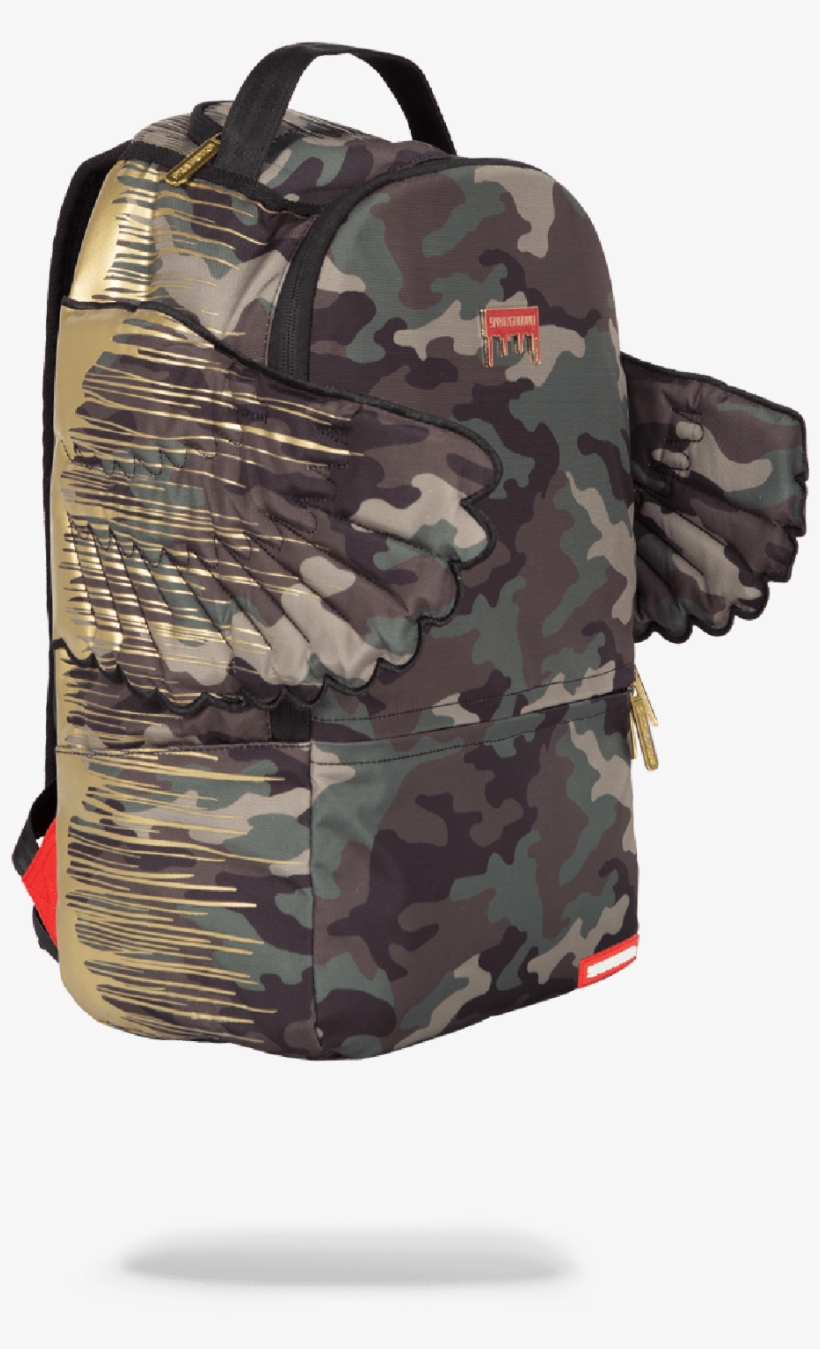 Gold Camo Drip Wings - Sprayground Gold Camo Drip Wings - 1280x1633 PNG ...