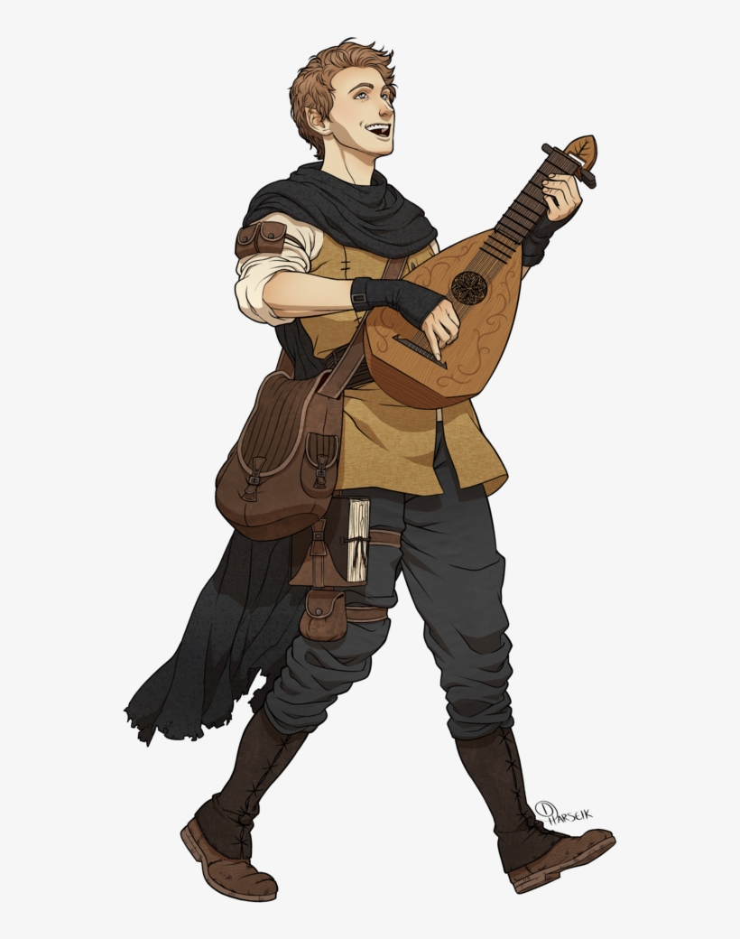 D&d Elf Png - Male Half Elf Bard - 600x1014 PNG Download - PNGkit