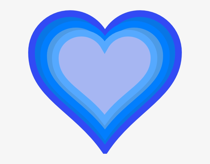 Cartoon Heart Clip Art - Heart Clipart Blue - 600x560 PNG Download - PNGkit