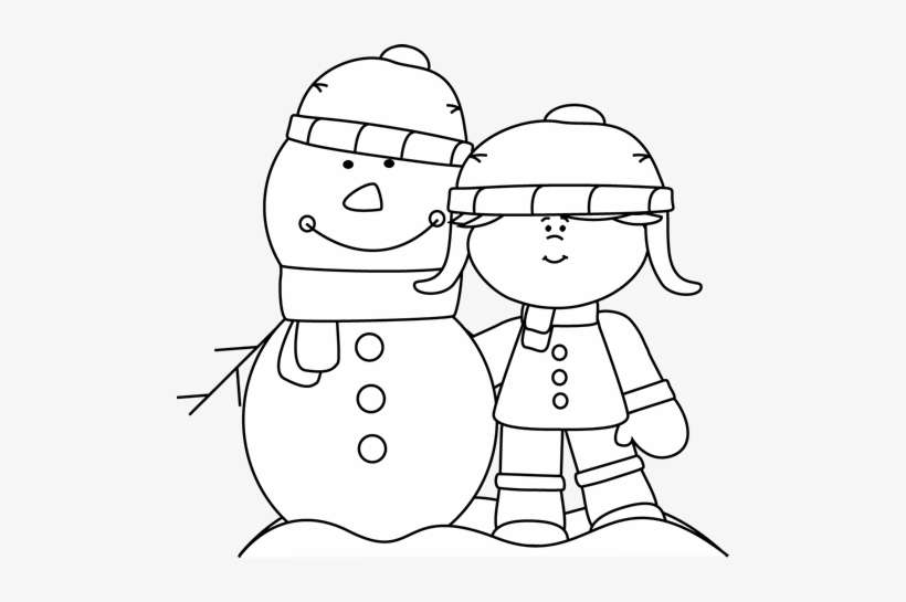 Free Winter Clipart Black And White - Snowmen Black And White Clipart ...