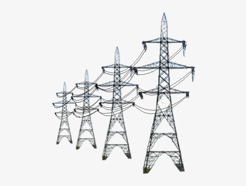 Transmission Tower Png Free Download - Power Lines - 566x593 PNG ...
