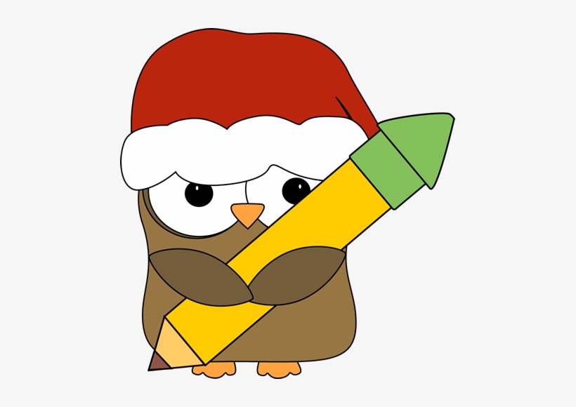 Christmas Clip Art Images Holding A Pencil - 477x500 PNG Download - PNGkit