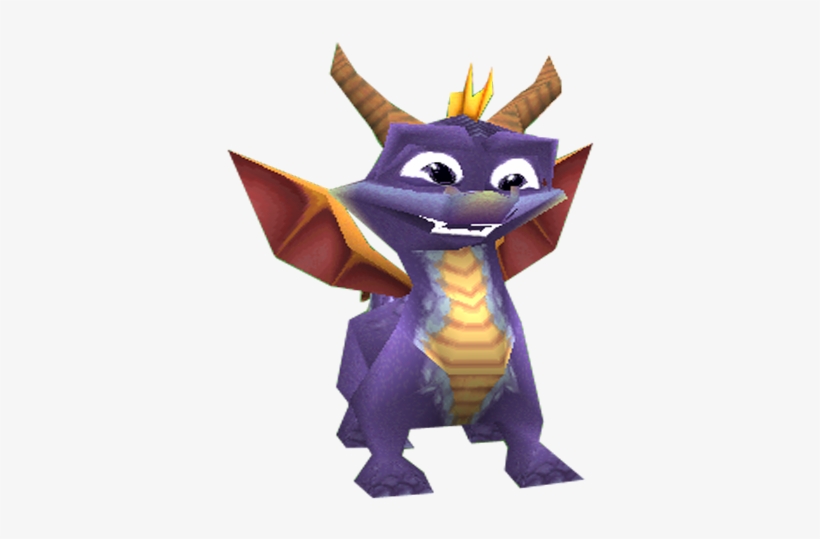 Todays Autistic Character Of The Day Is - Spyro The Dragon Ps1 Model ...