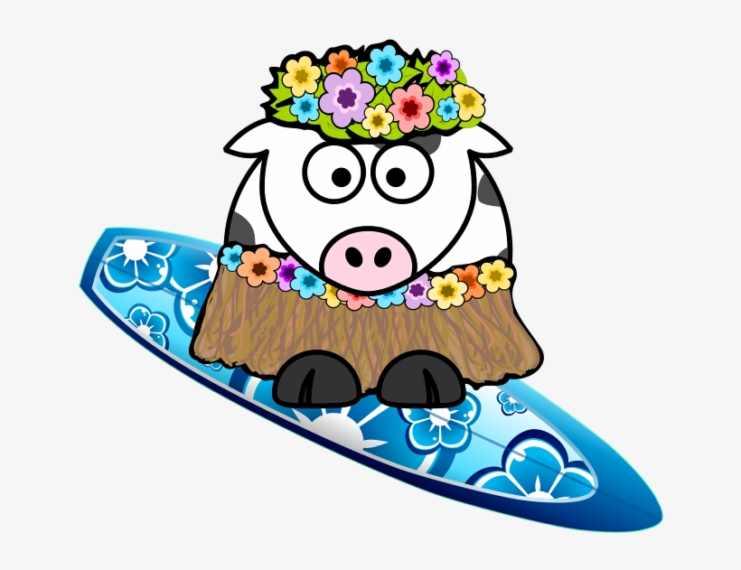 Cow Hula Clipart - 800x658 PNG Download - PNGkit