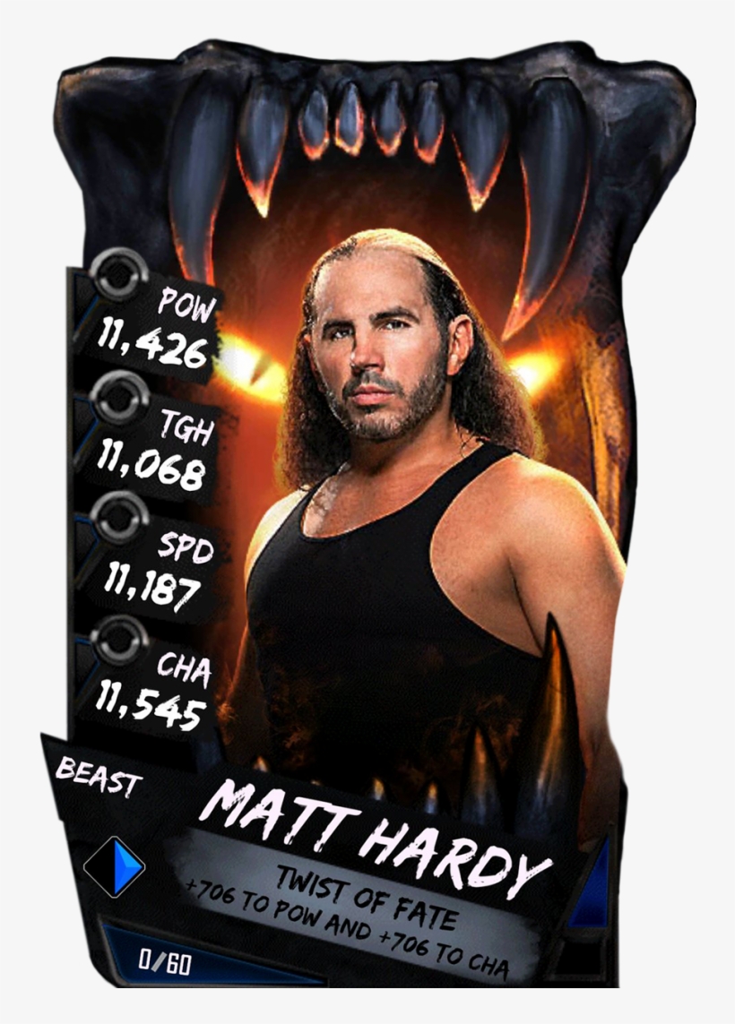 Matthardy S4 16 Beast - Wwe Supercard Beast Cards - 733x1158 PNG ...