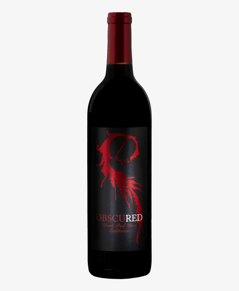 Obscured Red Blend - Glass Bottle - 408x970 PNG Download - PNGkit