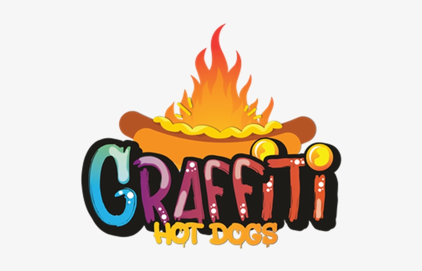 Welcome To Graffiti Hotdogs - Food Graffiti Art Transparent - 541x488 ...