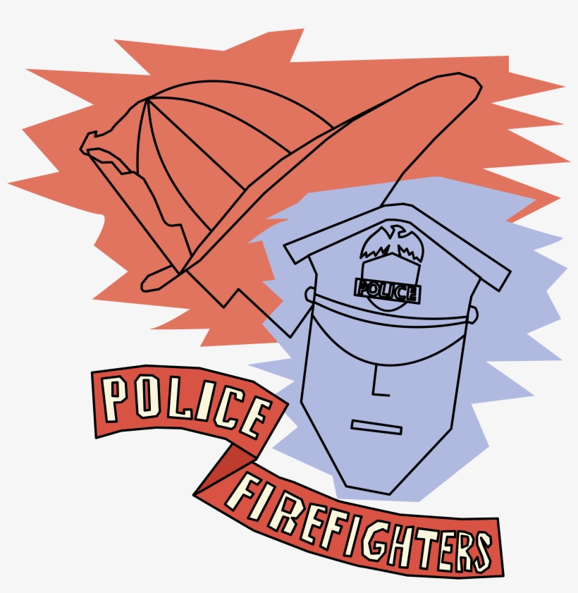 Police And Firefighters Icons Png - Fireman Vs Police Clipart ...