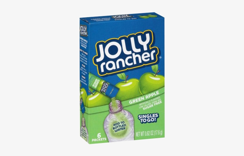 Jolly Rancher- Green Apple - Jolly Ranchers Singles To Go - 450x450 PNG ...