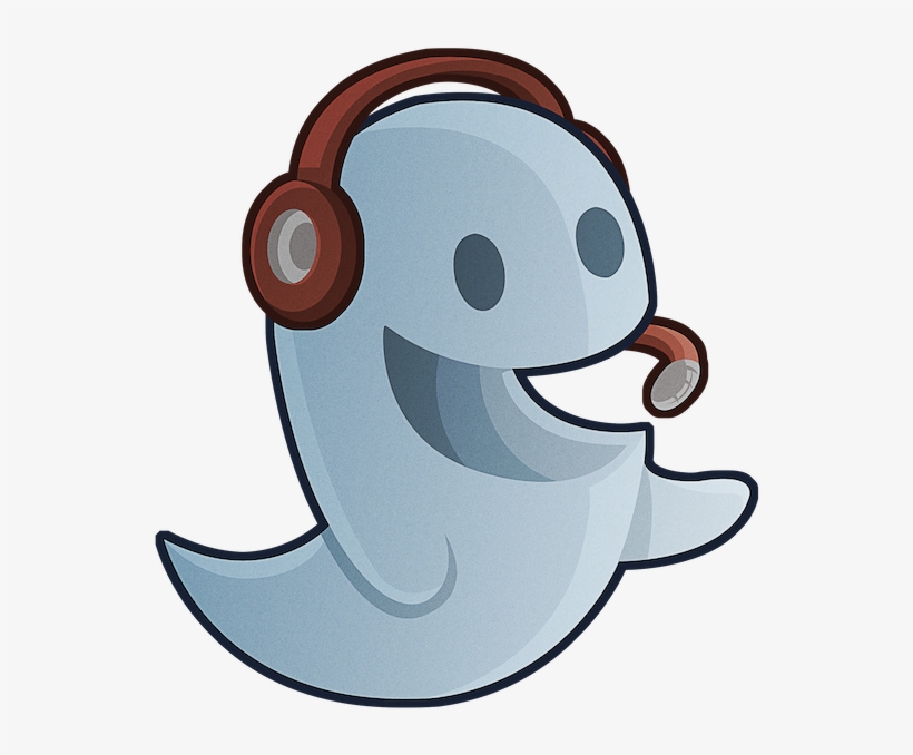 Graphics Illustrations Free Download About Cheerful - Ghost Playing ...