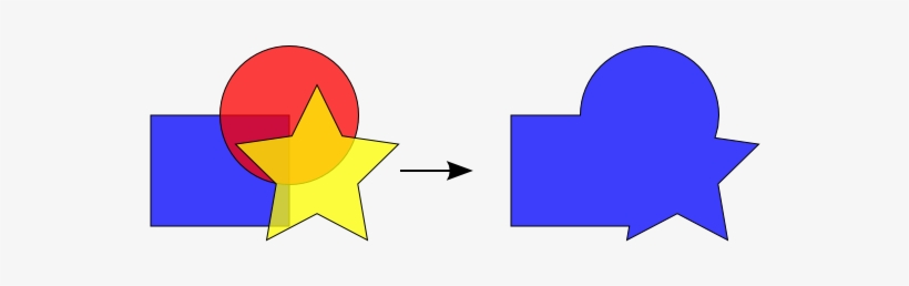 The Path Union Operation - Inkscape Union - 600x250 PNG Download - PNGkit