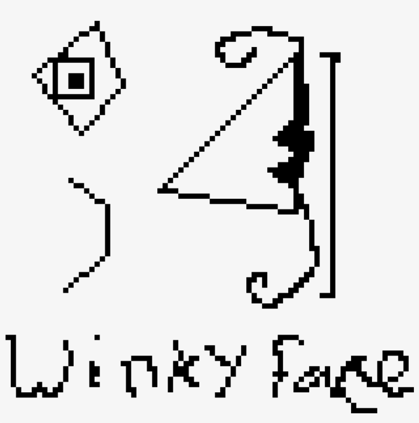 Download Transparent Winky Face - Diagram - PNGkit