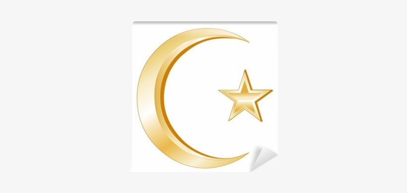 Islam Symbol, Gold Crescent And Star, Icons Of Islamic - Islam ...