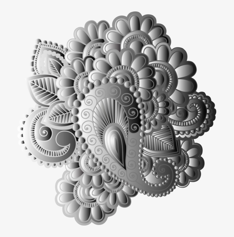 Henna Mehndi Computer Icons Tattoo Red - Mehndi - 697x750 PNG Download ...