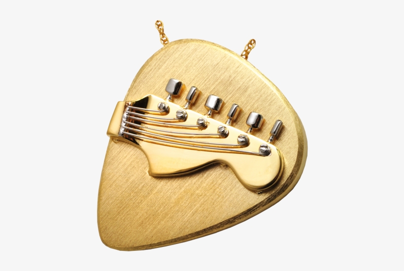 Two-tone Guitar Urn Necklace With Headstock And Tuning - Guitar ...