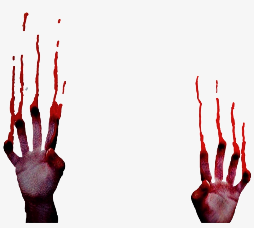 Hands Blood Splatter Bloody Drip Halloween Memezasf - Blood - 1207x1024 ...