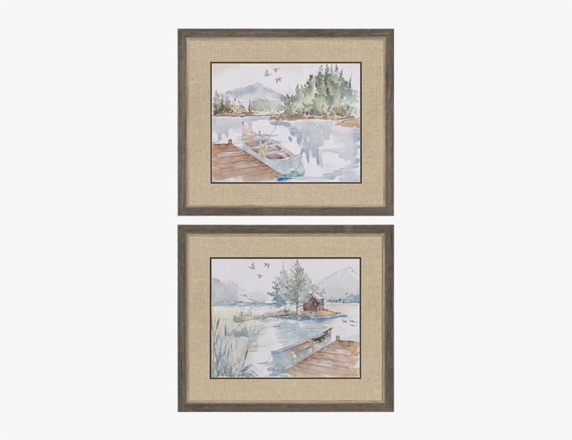 Lake House Pk/2 - Great Big Canvas 'lakehouse Ii On White' Canvas Size ...