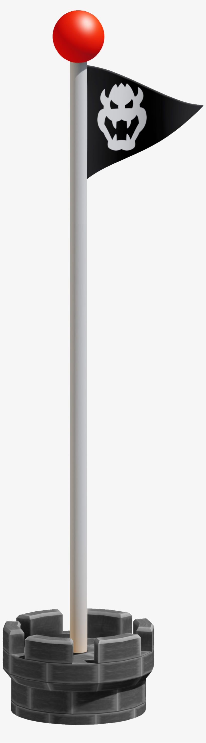 Flagpole Sm3dw - Mario Flag - 1034x3509 PNG Download - PNGkit