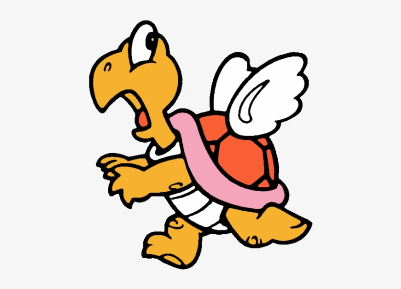 Download Transparent Paratroopa Art - Flying Turtle Super Mario - PNGkit