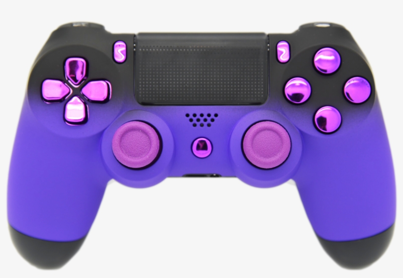 Purple & Black Fade "soft Touch" Modded Ps4 Rapid Fire - Black And ...