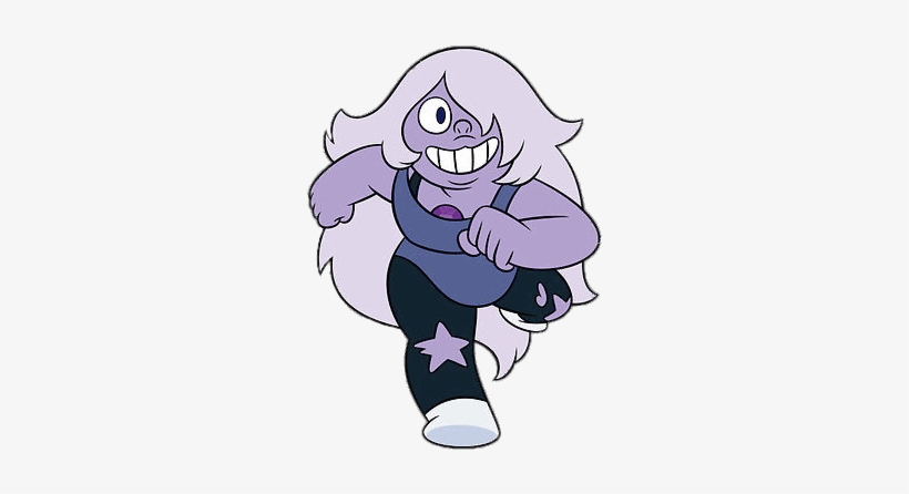 Amethyst Running - Steven Universe Stickers Amethyst - 400x400 PNG ...