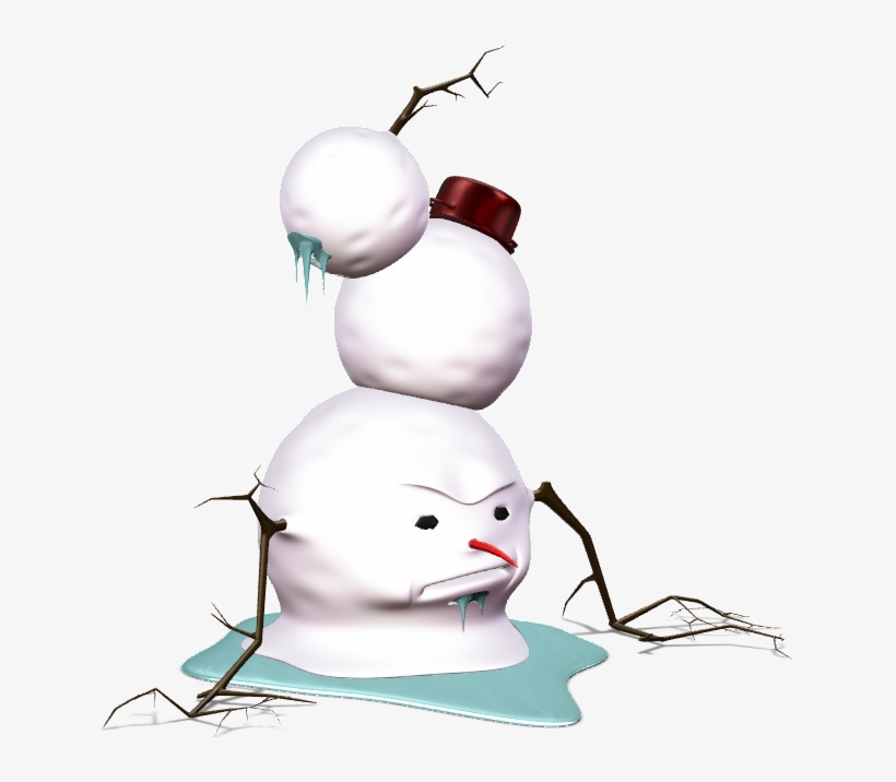Grumpy Snowman 3d Model By Adrian Mankovencky Created - Cartoon ...