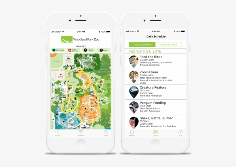 Home Screen And Event Screen - Woodland Zoo Map - 521x526 PNG Download ...
