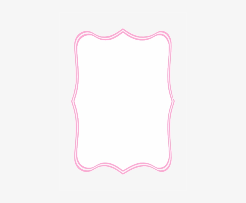 Pink Label Frame Clip Art - 426x596 PNG Download - PNGkit