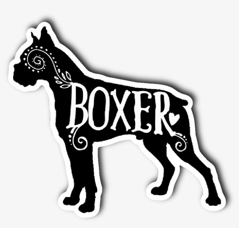 Boxer Sticker - Throw Pillow - 1064x1064 PNG Download - PNGkit