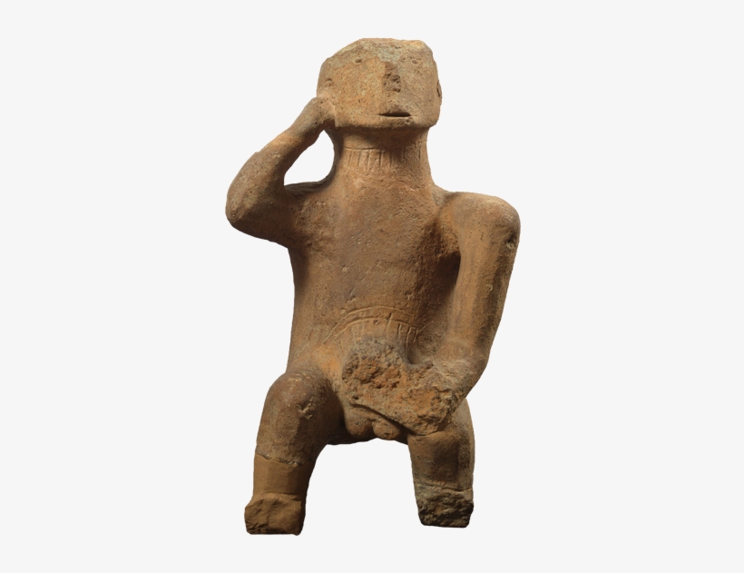 Position In The Museum - Ancient African Clay Man Figure - 400x600 PNG ...