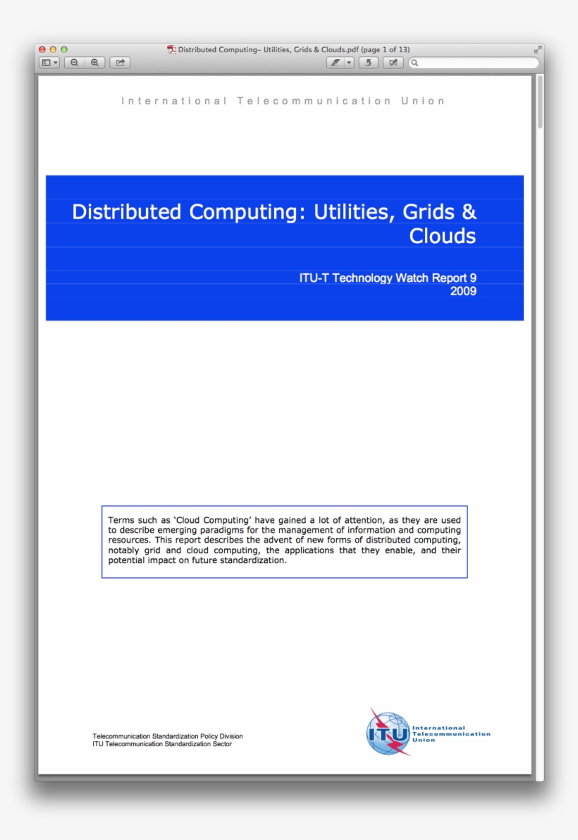 Distributed Computing- Utilities Grids Clouds - Cloud Computing ...