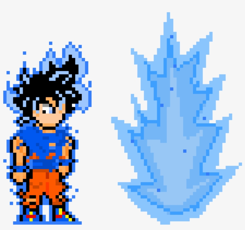 Goku Ultra Instinct - Goku Ultra Instinct Pixel - 1200x1200 PNG ...