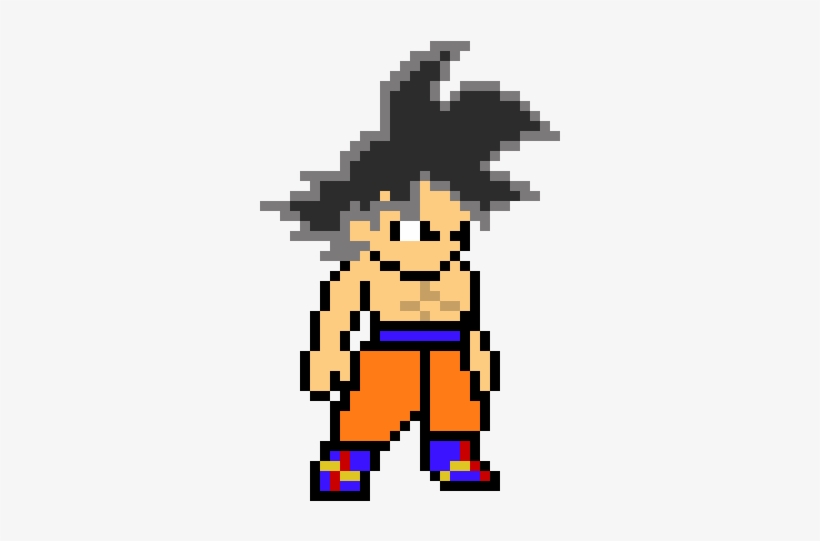 8bit Goku Ultra Instinct - Ultra Instinct Pixel Art - 360x500 PNG ...